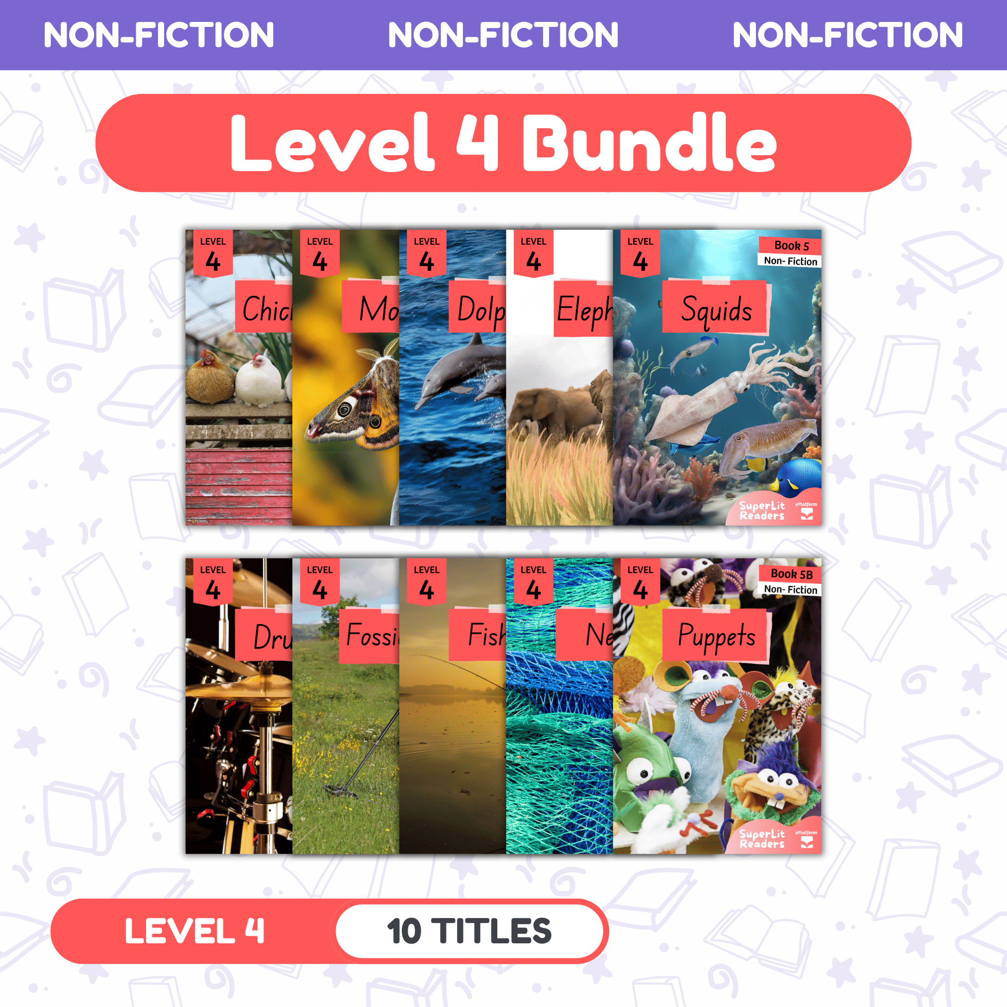 Level 4 Non-Fiction Bundle – SuperLit Readers by ePlatform