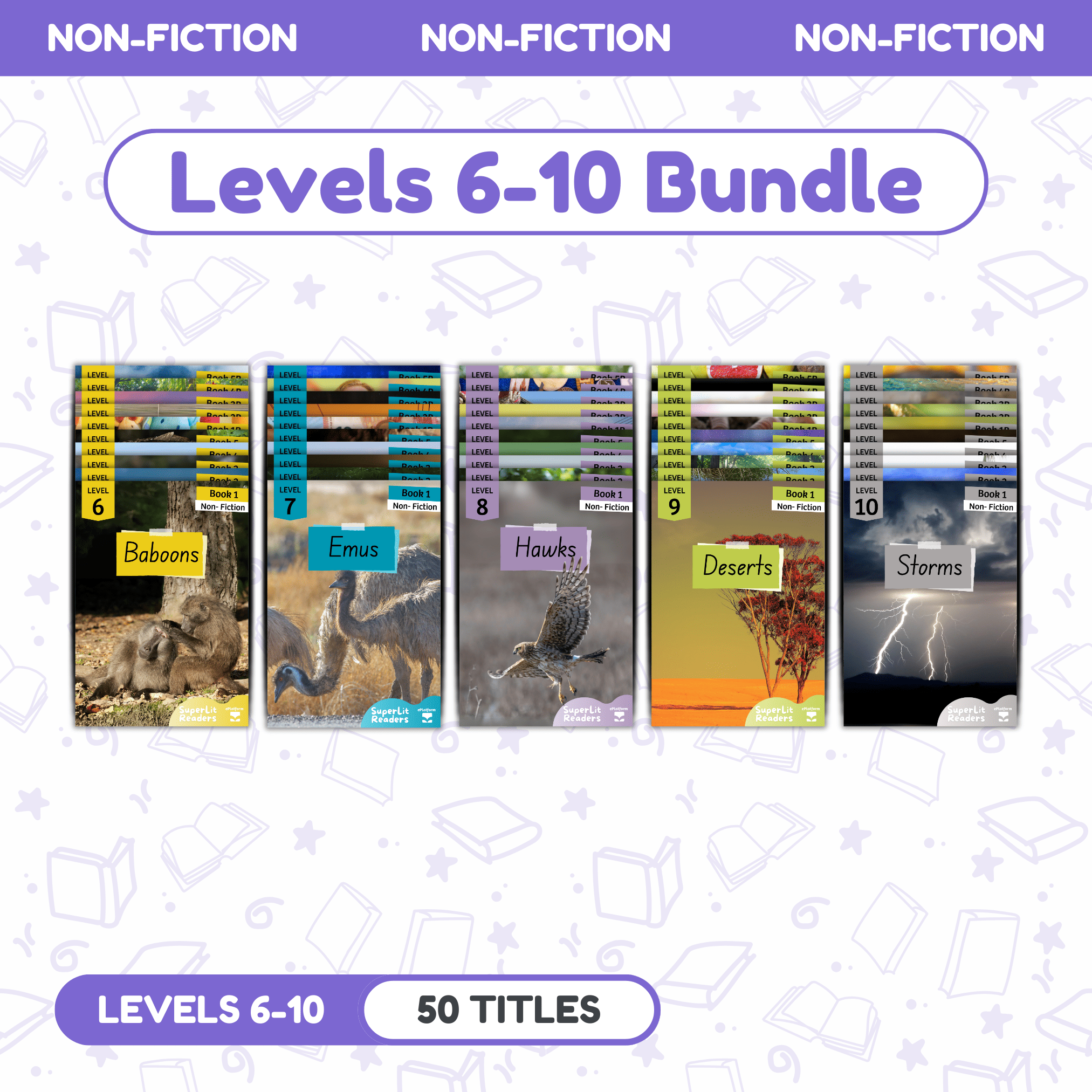 Non-Fiction Levels 6-10 Bundle – SuperLit Readers by ePlatform