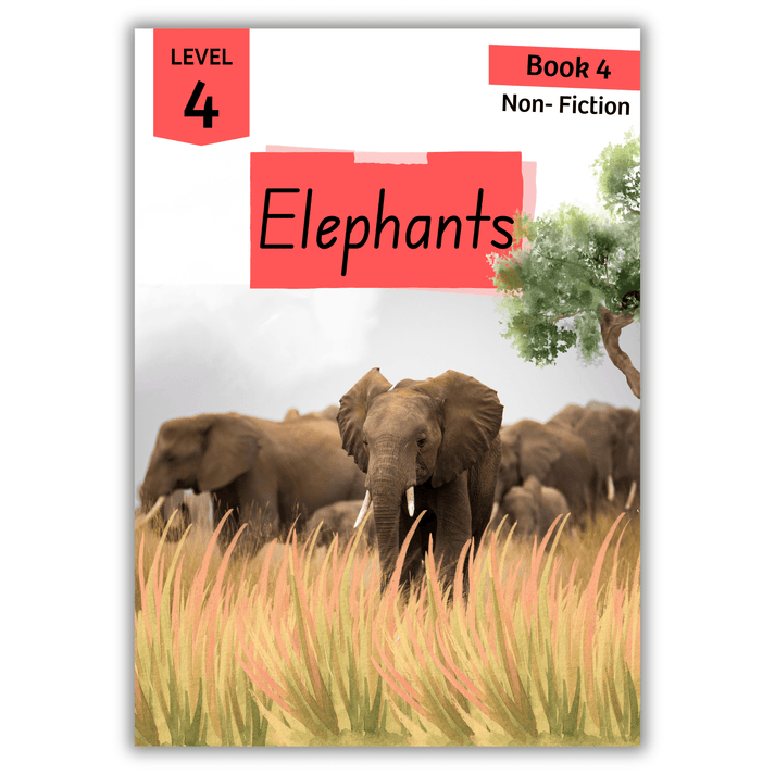"Elephants" Non-Fiction Level 4 (Book 4) | Decodable Readers – SuperLit ...